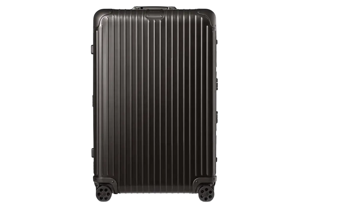 Rimowa Original Check In Large Suitcase Black – Chrome Dubai